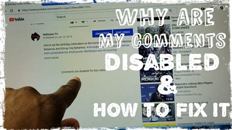 Youtube Disabled My Comments How To Fix Diables Comments On My