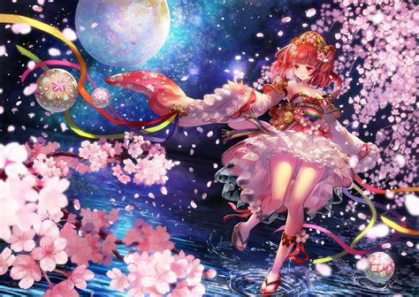 Anime Cherry Blossom Girl Wallpapers Top Free Anime Cherry Blossom