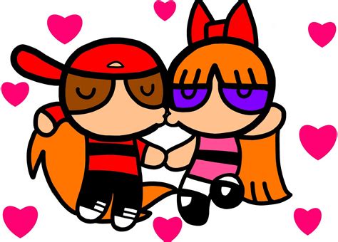Blossom And Brick Kissing By Animeangelartist1990 On Deviantart