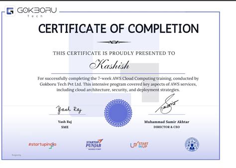 Aws Cloudcomputing Trainingcompletion Webdevelopment Kashish