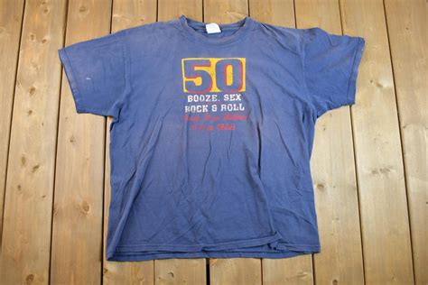 Vintage 1990s 50 Years Old Souvenir T Shirt Vintage Streetwear