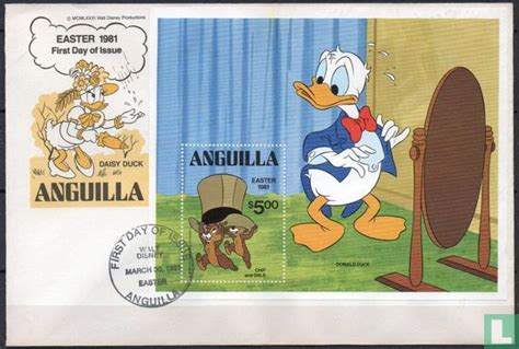 Easter Disney Characters 1981 Anguilla Lastdodo
