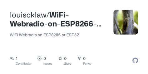 Github Louiscklawwifi Webradio On Esp8266 Or Esp32 Wifi Webradio On Esp8266 Or Esp32
