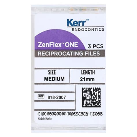 Zenflex One Conical Shape Shaping File 21 Mm Nickel Titanium Green 06 3 Bx