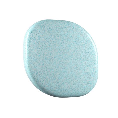Premium Psd Round Blue Plastic Shape Isolated