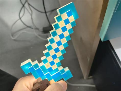Diamond Sword Free 3d Print Model Makerworld