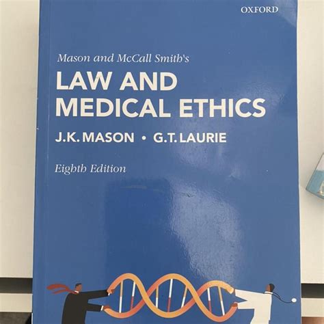 Law And Medical Ethics Mason And Mccall Smiths Depop