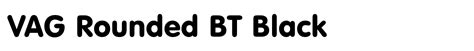 Vag Rounded Bt Black Font Webfont And Desktop Myfonts