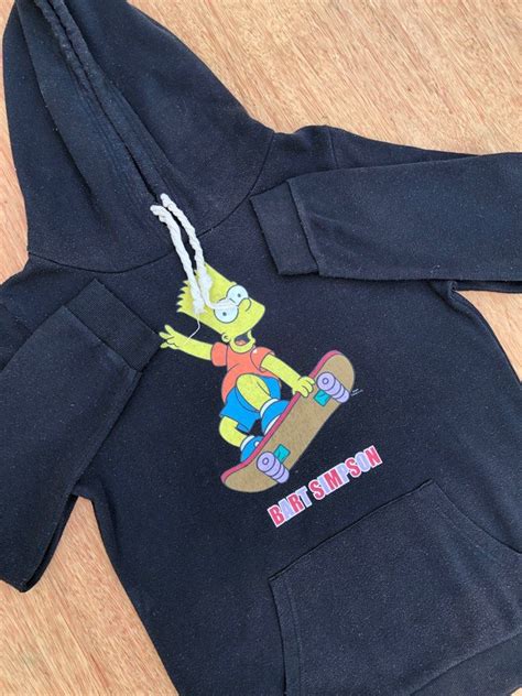Bart Simpson Hoodie Womens Fashion Tops Other Tops On Carousell