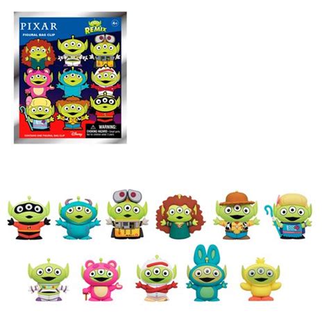 Pixar Alien Mash Ups Figural Bag Clip Random 6 Pack