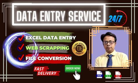 do fast excel data entry web scraping file conversion by seo services