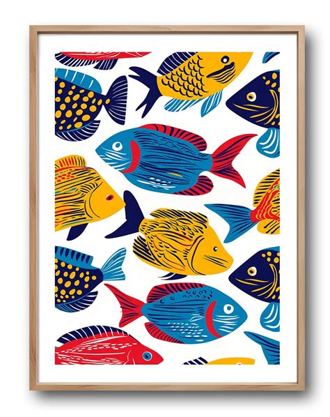 Tropical Fish Poster Digital Wall Art Shop Quality Poster