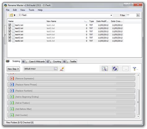 how to quickly rename large number of files