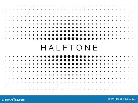 Halftone Gradient Texture Frame Comic Dotted Pattern Using Halftone