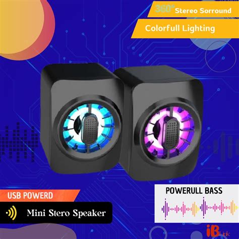 Jual Speaker Usb Mini Spiker Pc Laptop Komputer Kecil Speker Game Rgb Bass Speker Game Rgb