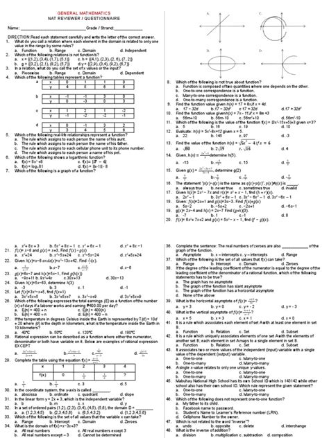 Nat 12 Set 4 Pdf Exponential Function Function Mathematics