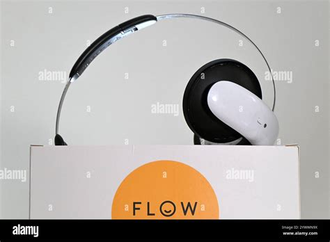 Flow Neuroscience Headset At Home In London Uk November 2024 Stock