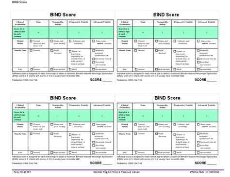 Bind Score Pdf Pdf Coma Human Diseases And Disorders