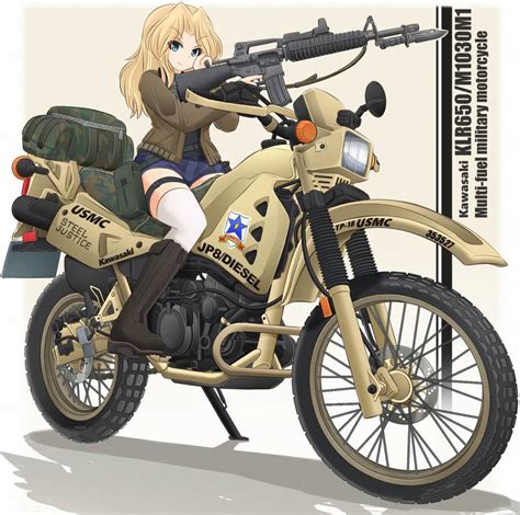 怪騎物語。美國海軍陸戰隊限定，kawasaki Klr650「m1030m1」柴油軍用款 Supermoto8