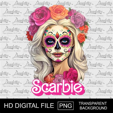 Barbie Catrina Png Scary Barbie Barbie Halloween Tshirt Etsy España