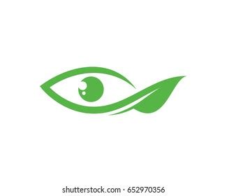 Green Eye Logo Template Design Vector Stock Vector Royalty Free