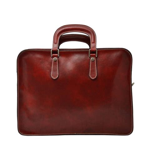 Genuine Leather Business Briefcase Etsy
