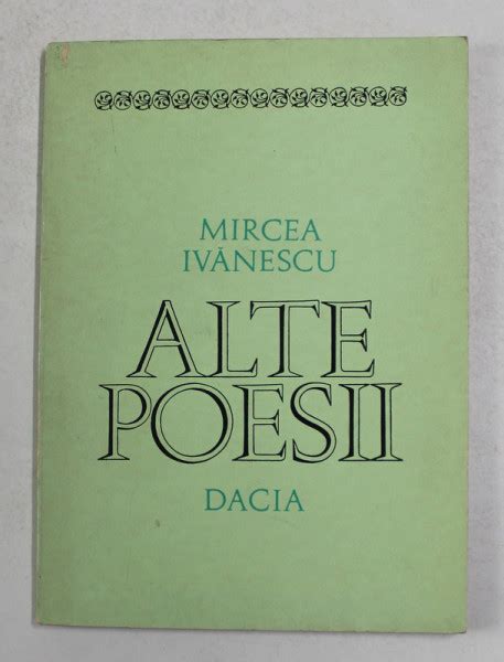 Alte Poesii De Mircea Ivanescu 1976