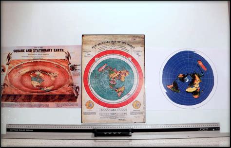 Flat Earth Maps And Poster Prints Orlando Ferguson Square And Stationary