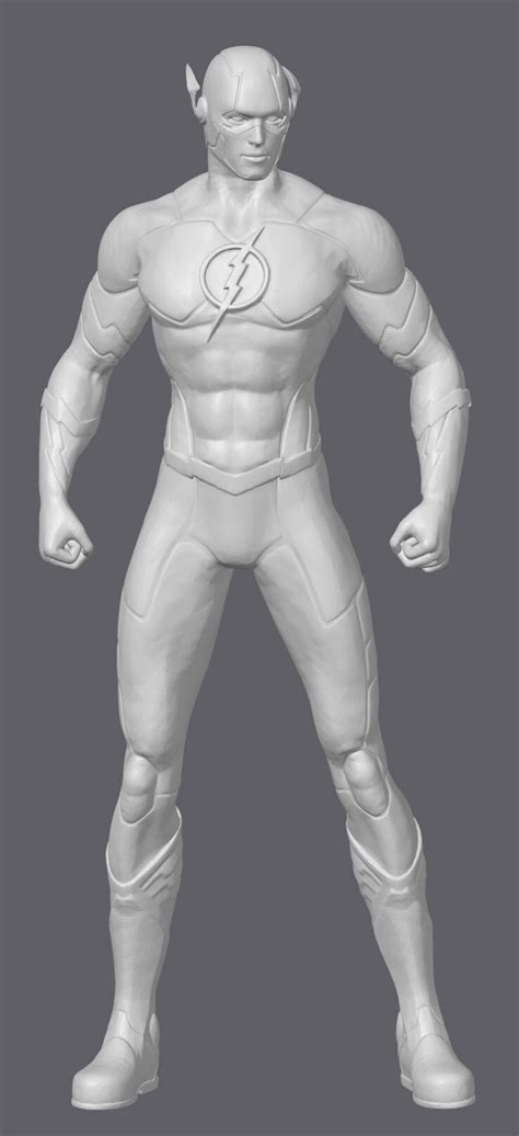The Flash 3d Printable Stl File High Quality Digital Download For 3d Printing Diy Marvel Fan Art