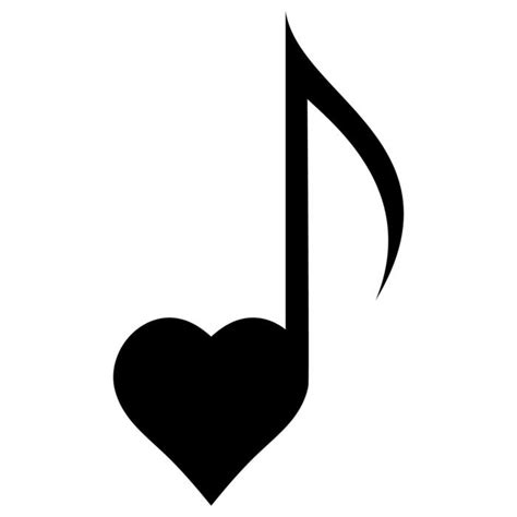 Music Note Heart Vector Art Icons And Graphics For Free Download