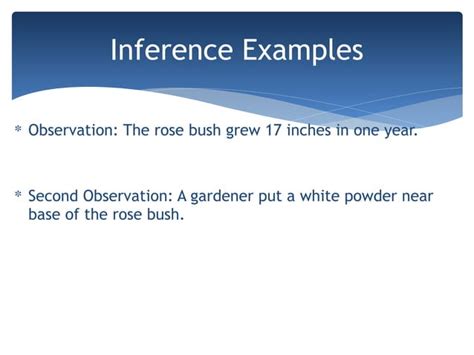 Observation And Inference Notes Ppt