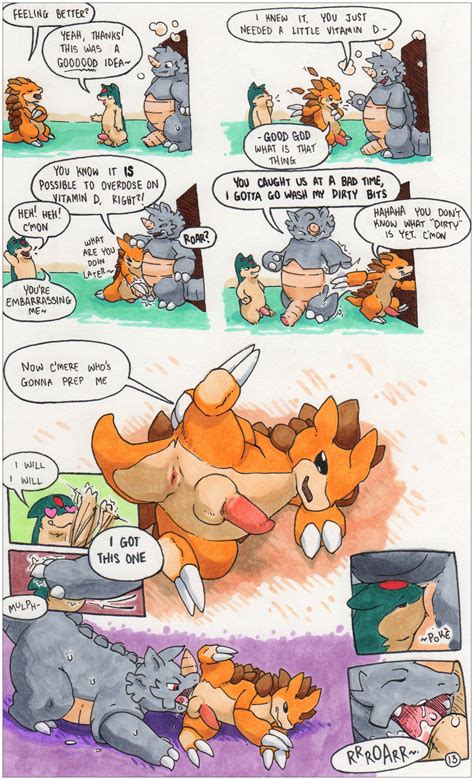 Rule 34 Anal Argon Vile Balls Comic Comic Page English Text Erection Feral Group Horn Male