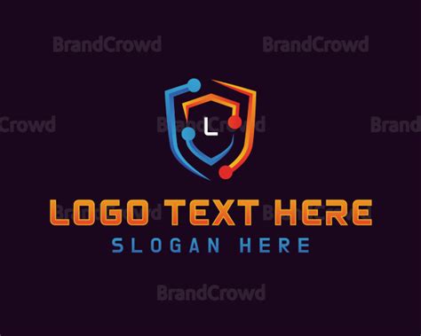 Cyber Shield Data Logo Brandcrowd Logo Maker