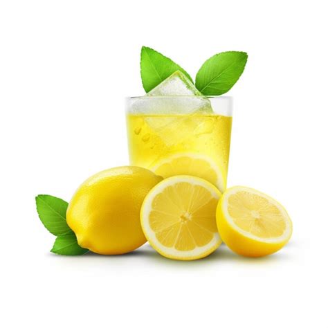 Premium Ai Image Sprite Lemon With White Background High Quality