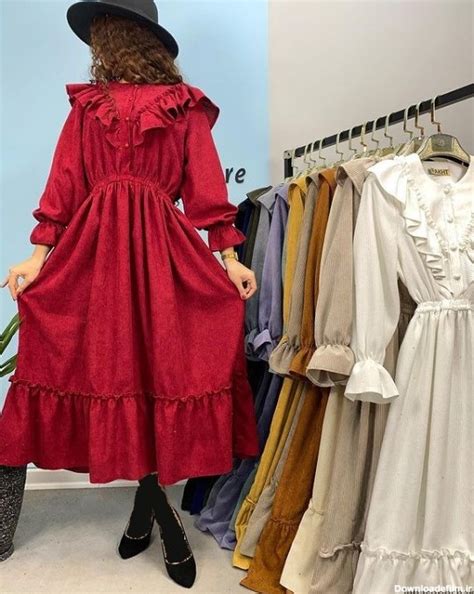 عکس لباس چین دار دخترانه