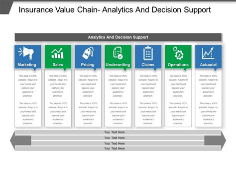 Insurance Value Chain Analytics And Decision Support Powerpoint