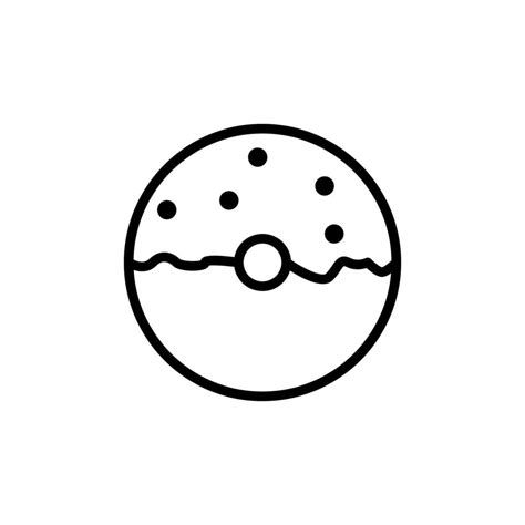 Donuts Icon With Outline Style 20591920 Vector Art At Vecteezy