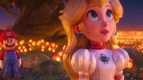 Mario With Princess Peach Super Mario Bros Movie 4k Wallpaper Download