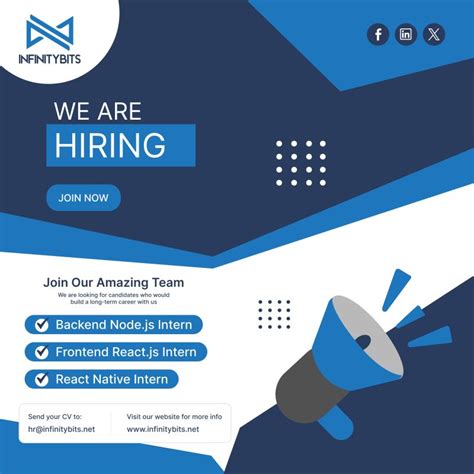 We Are Hiring Again 1 Frontend Reactjs Intern 2 Backend Nodejs