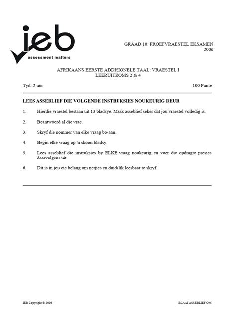 Eksamenlokaal Gedig Vrae Vraag 6 Pdf