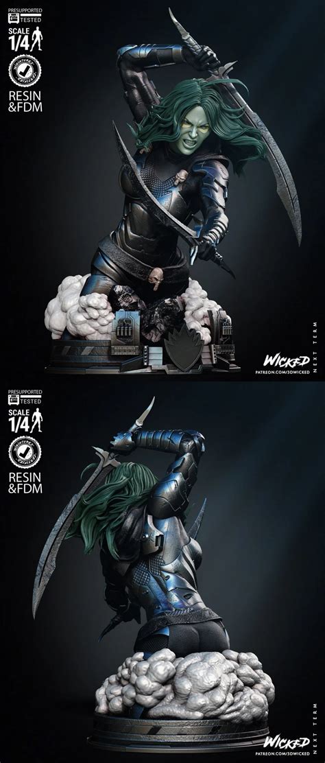 Gamora Comic Bust Free High Quality Models