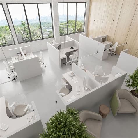 T Shaped Office Cubicle Office Cubicle Design Office Space Design