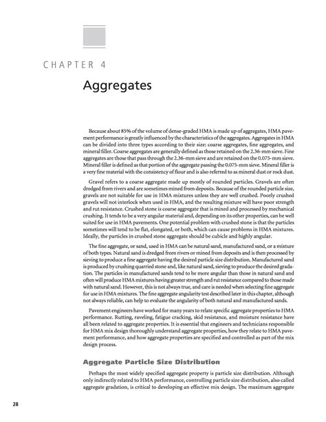 Concrete Aggregate Size Chart