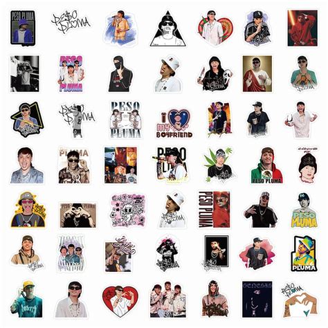 Mexican Stickers Peso Pluma Rapper Graffiti Stickers From