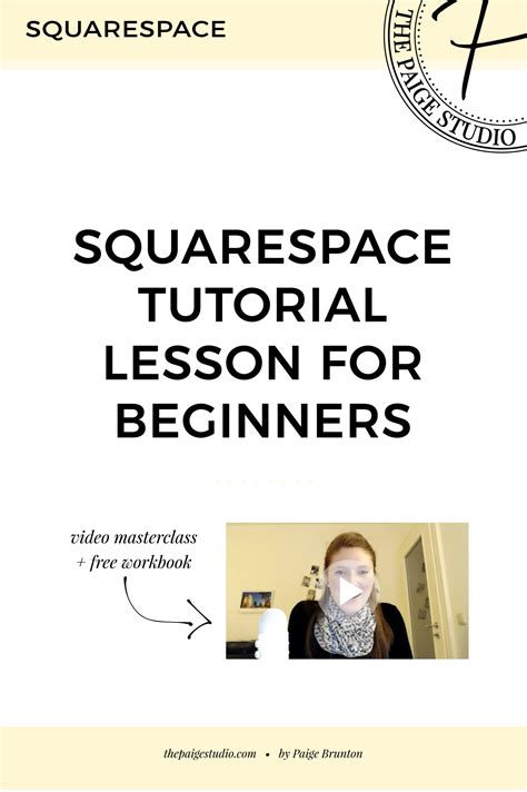 Masterclass 4 Squarespace Lesson For Beginners — Paige Brunton