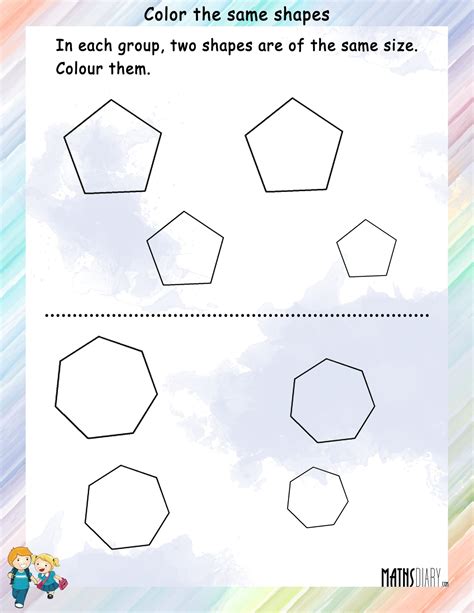 Color Shapes Worksheet
