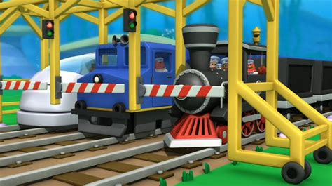 Bubble Guppies Triple Track Train Race