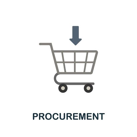 Procurement Flat Icon Simple Sign From Procurement Process Collection