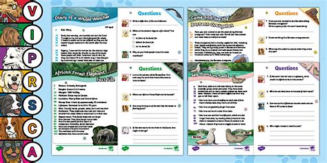Uks2 Endangered Species 60 Second Reads Activity Pack