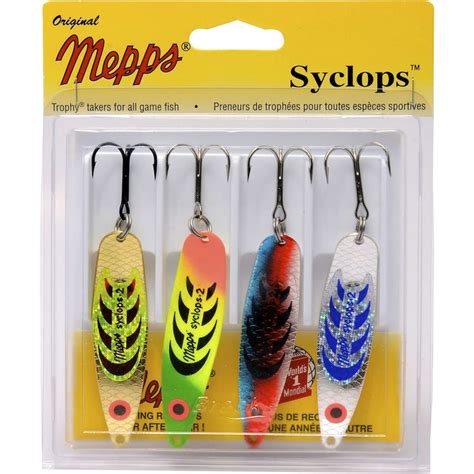 Mepps Kit Four Pack Series Syclops Assort Spinners Sail